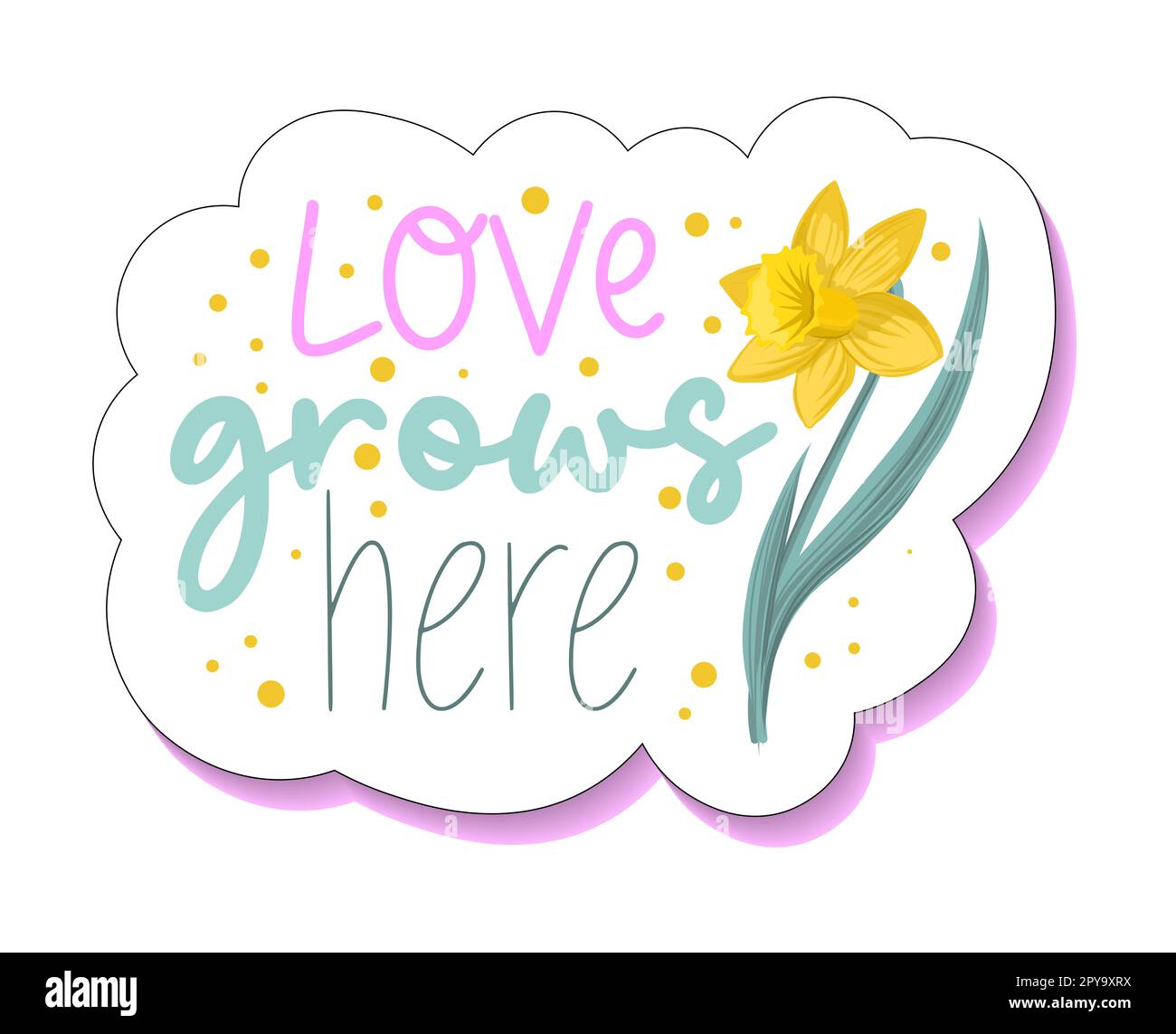Cute pink card flowers Cut Out Stock Images & Pictures - Alamy