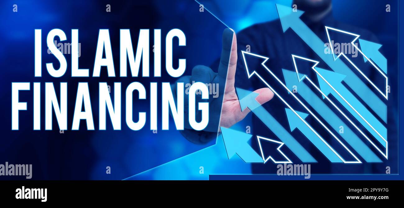 Hand writing sign Islamic Financing. Word for Banking activity and ...