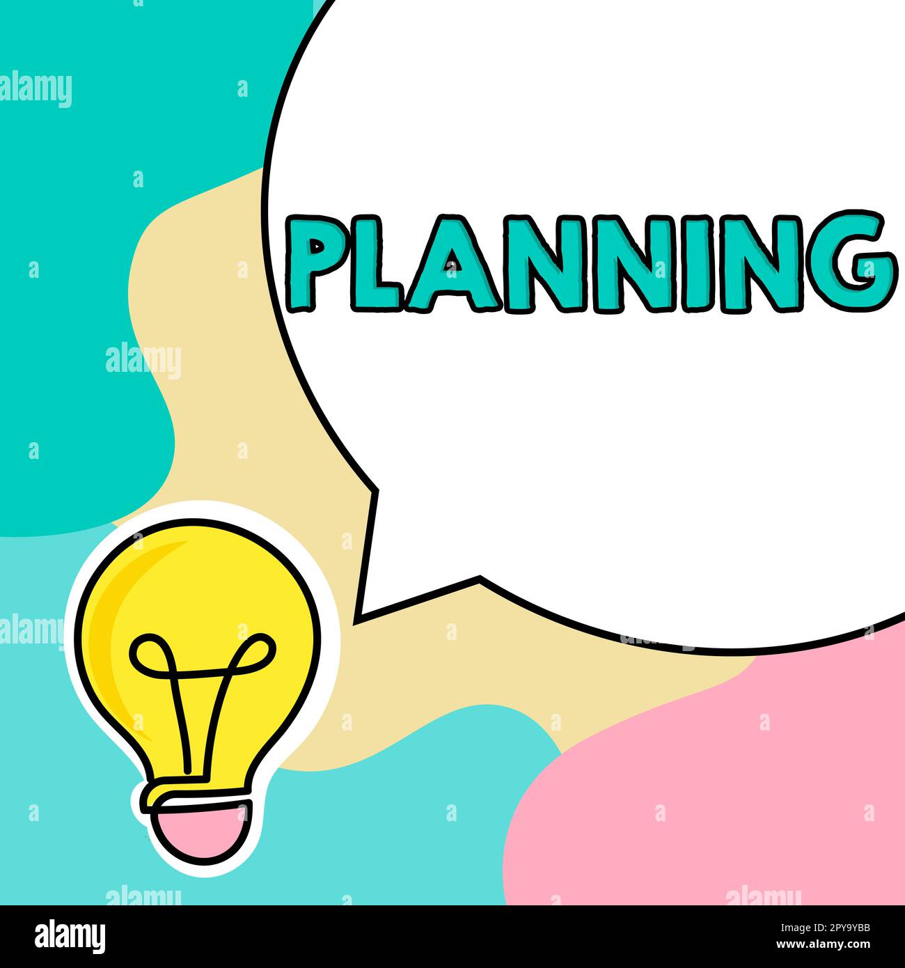 Conceptual display Planning. Business overview process of thinking ...
