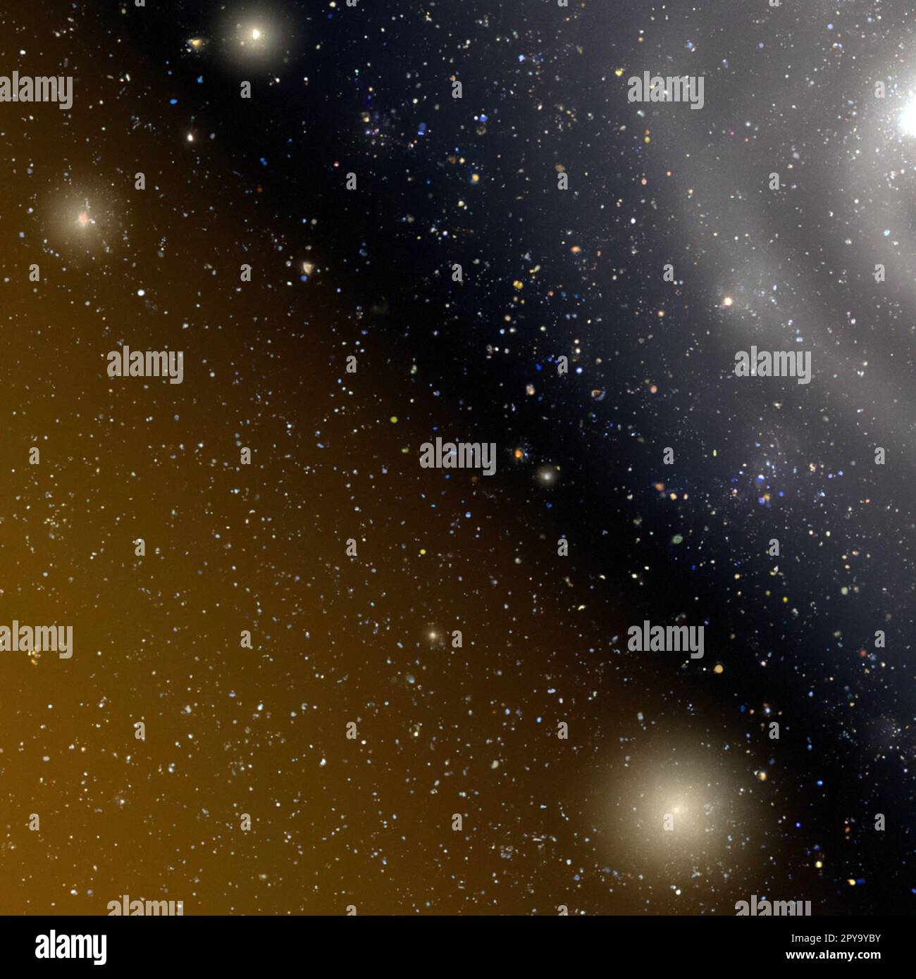 Outer space, Universe. Celestial asteroids, satellites, planets and ...