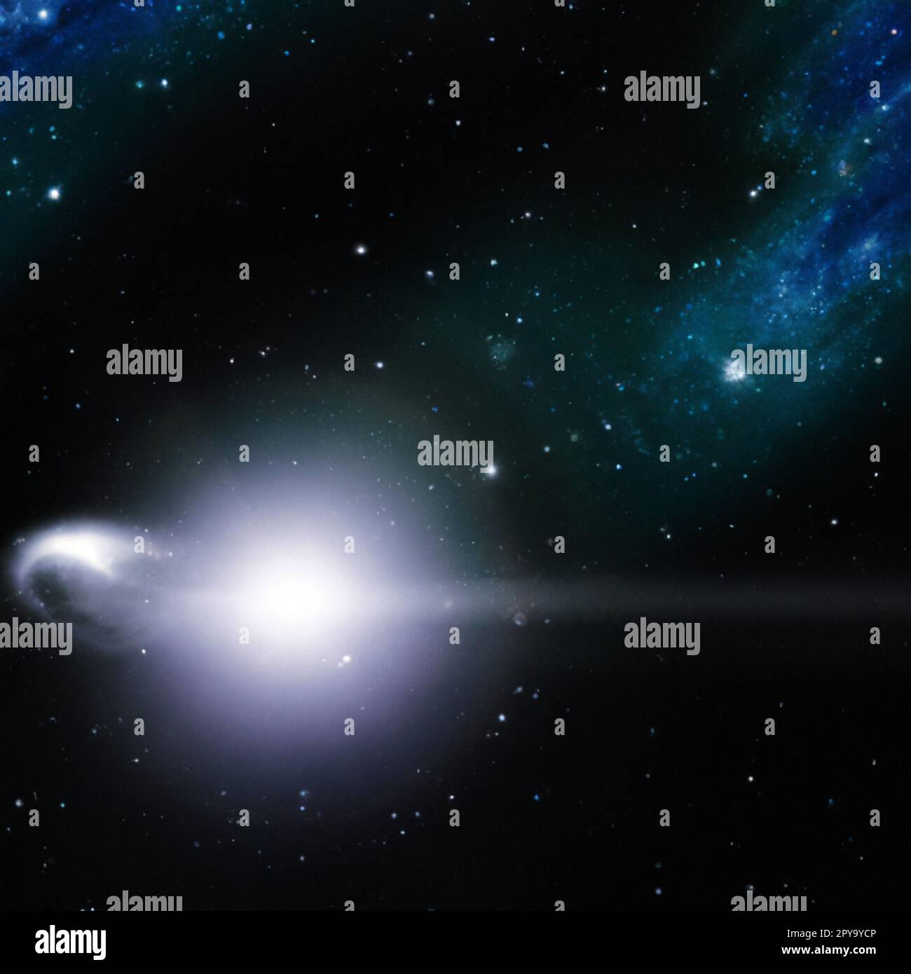 Outer space, Universe. Celestial asteroids, satellites, planets and ...