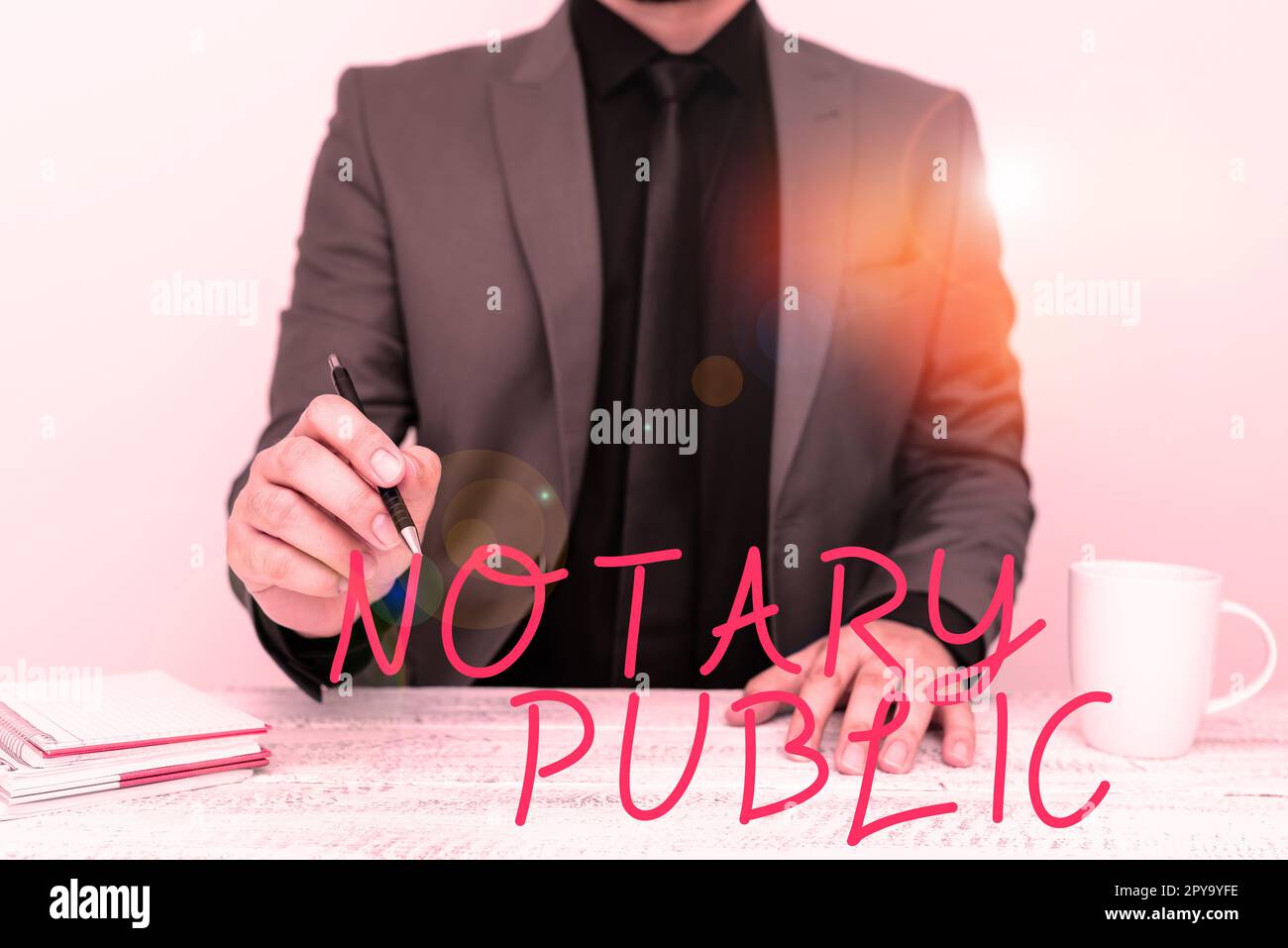 Writing displaying text Notary Public. Internet Concept Legality ...