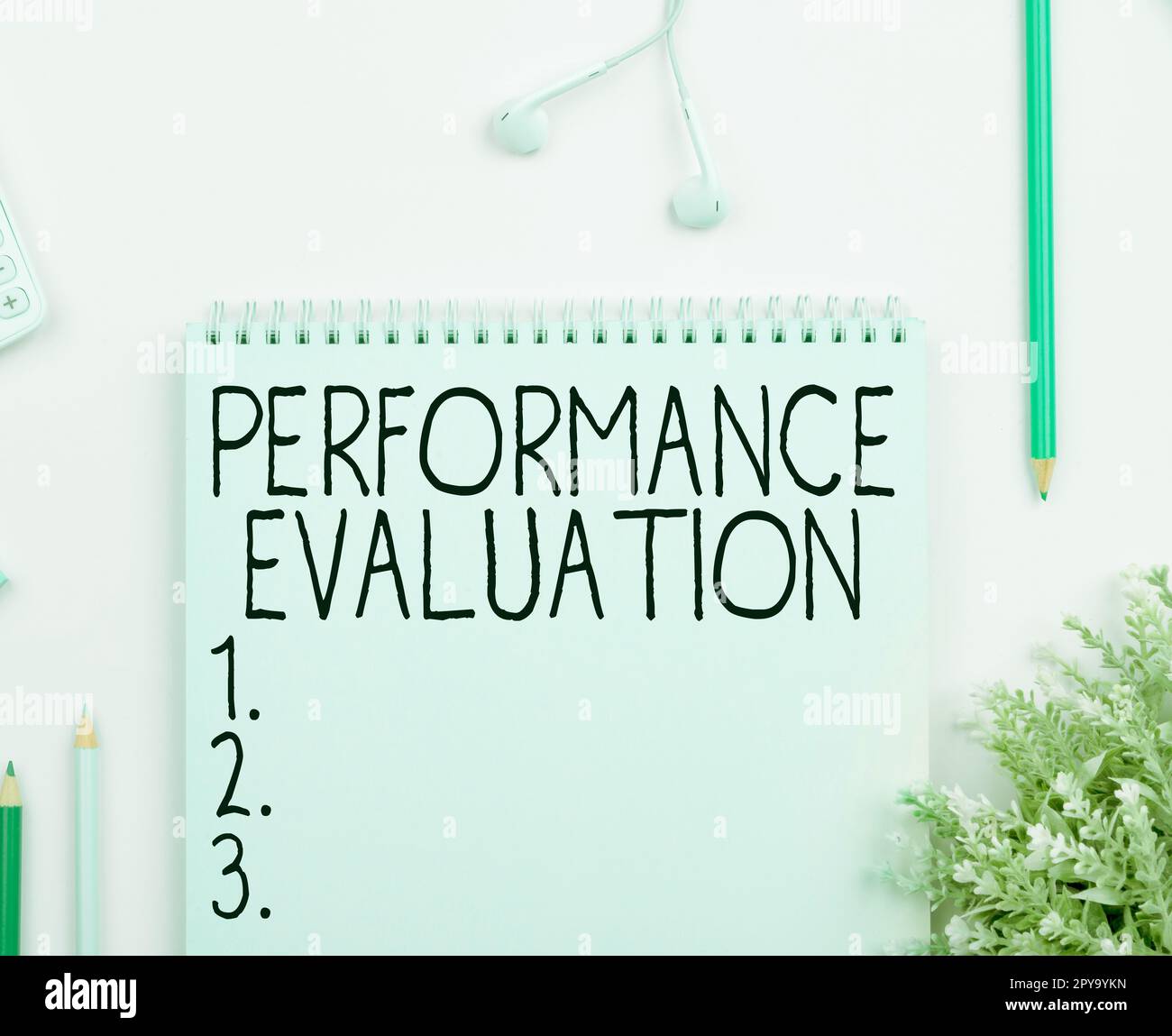 Hand writing sign Performance Evaluation. Word for the development and action planning of ...