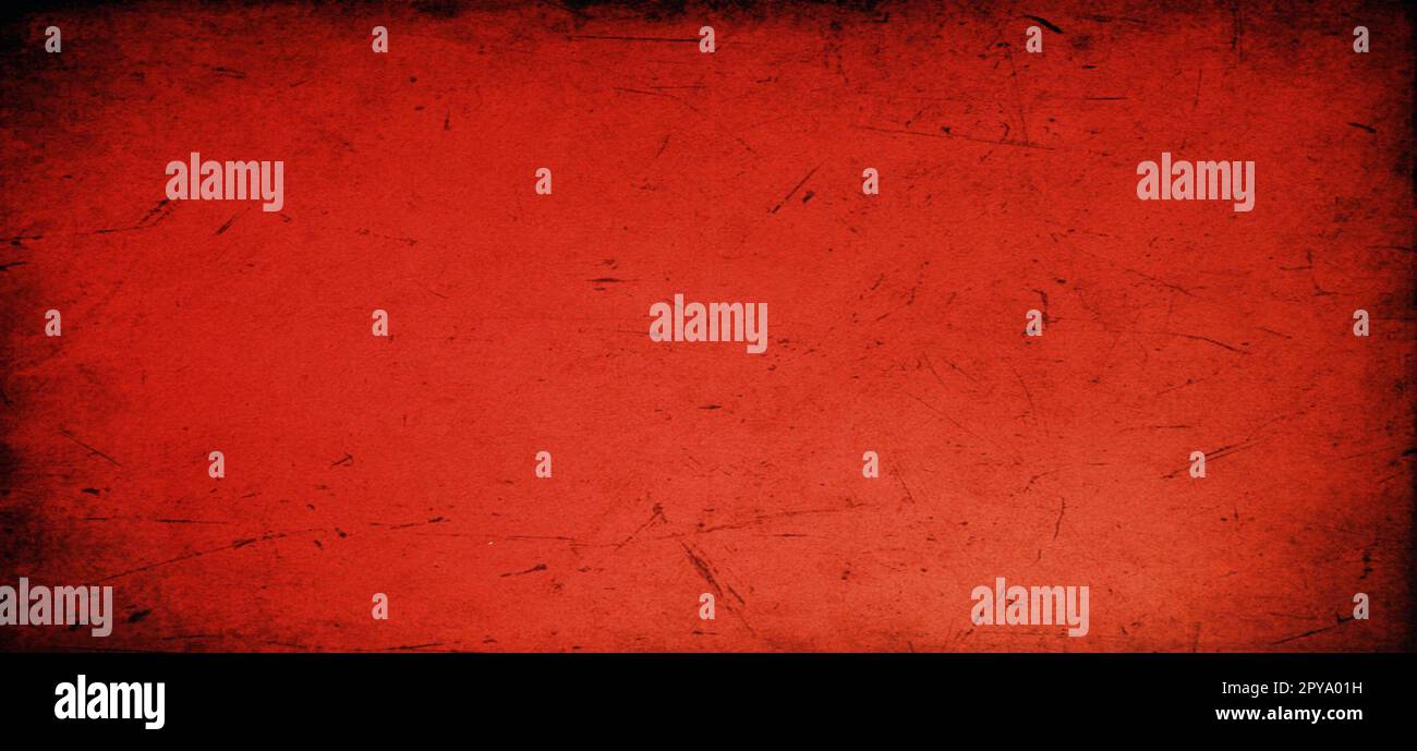Red background with black vignette around the edges. Grunge style ...