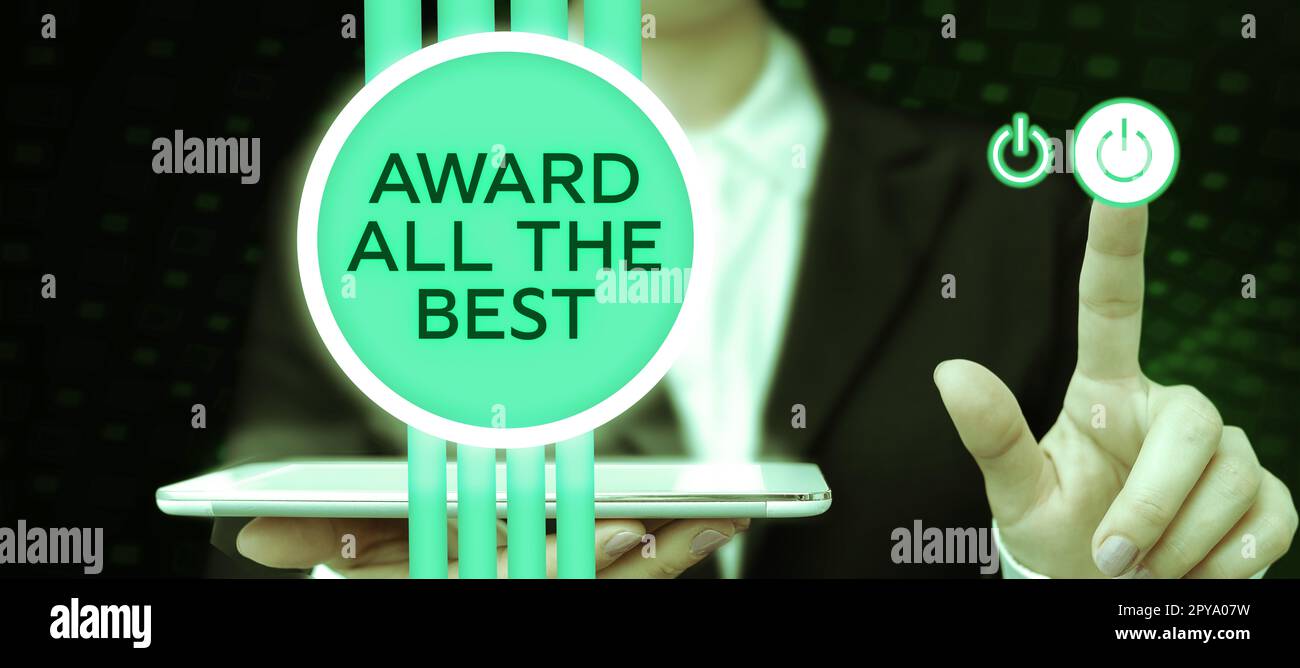 Conceptual caption Award All The Best. Internet Concept Prize and other ...