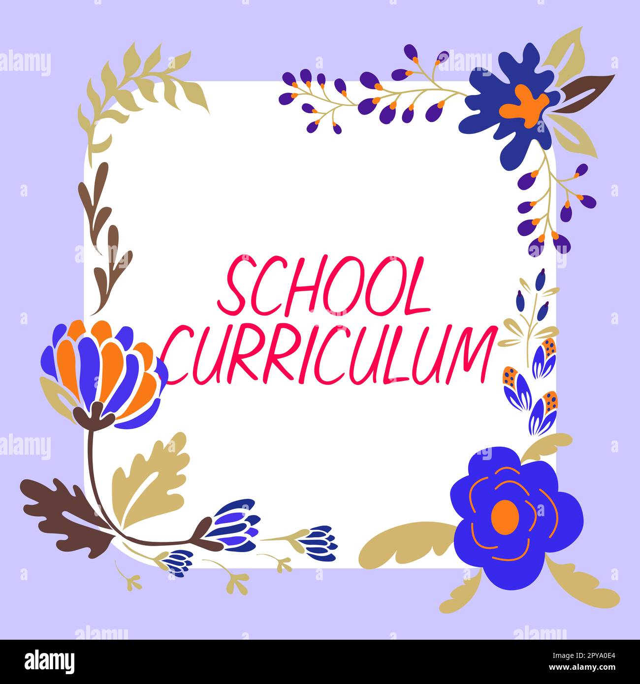 Inspiration showing sign School Curriculum. Business overview designed ...