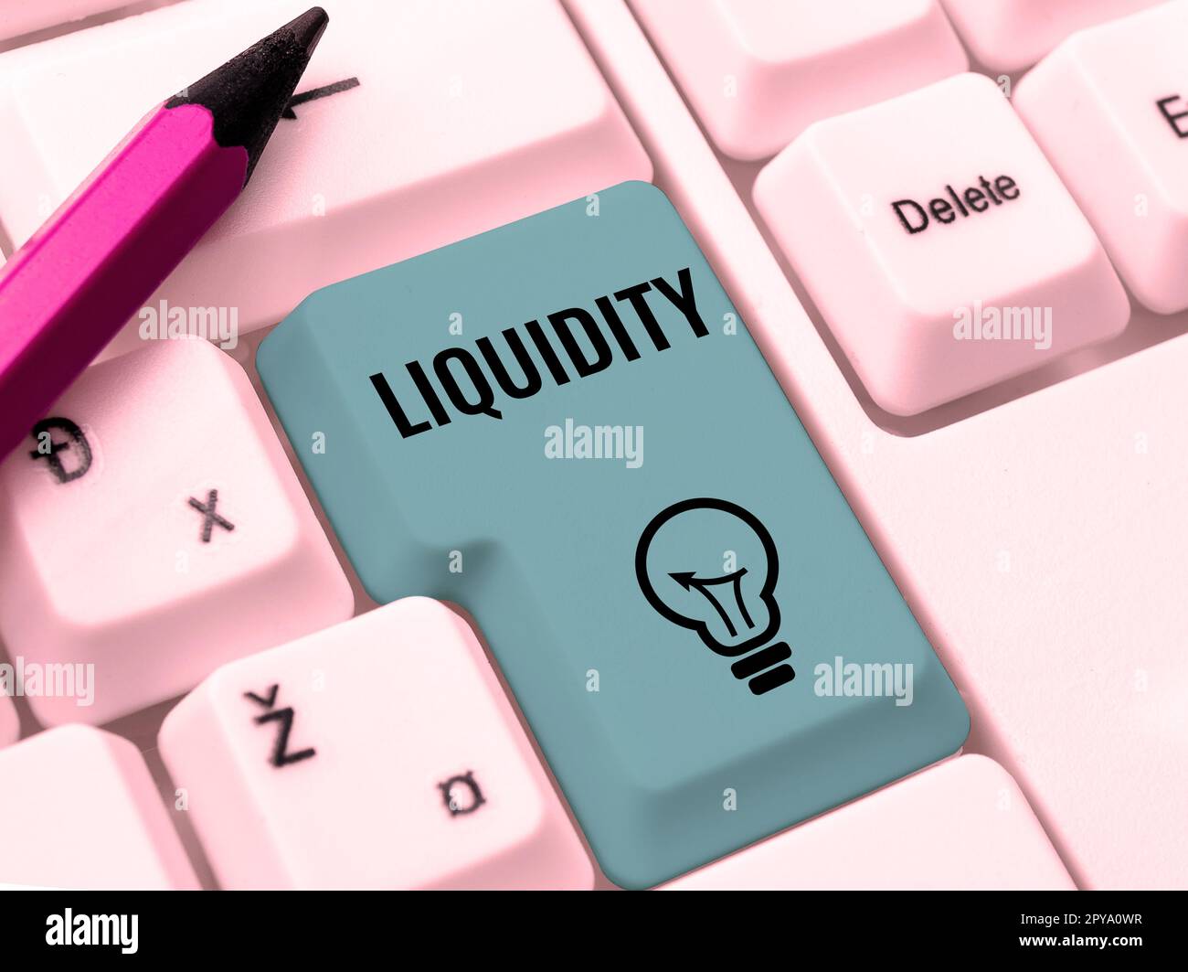 Text showing inspiration Liquidity. Concept meaning Cash and Bank ...