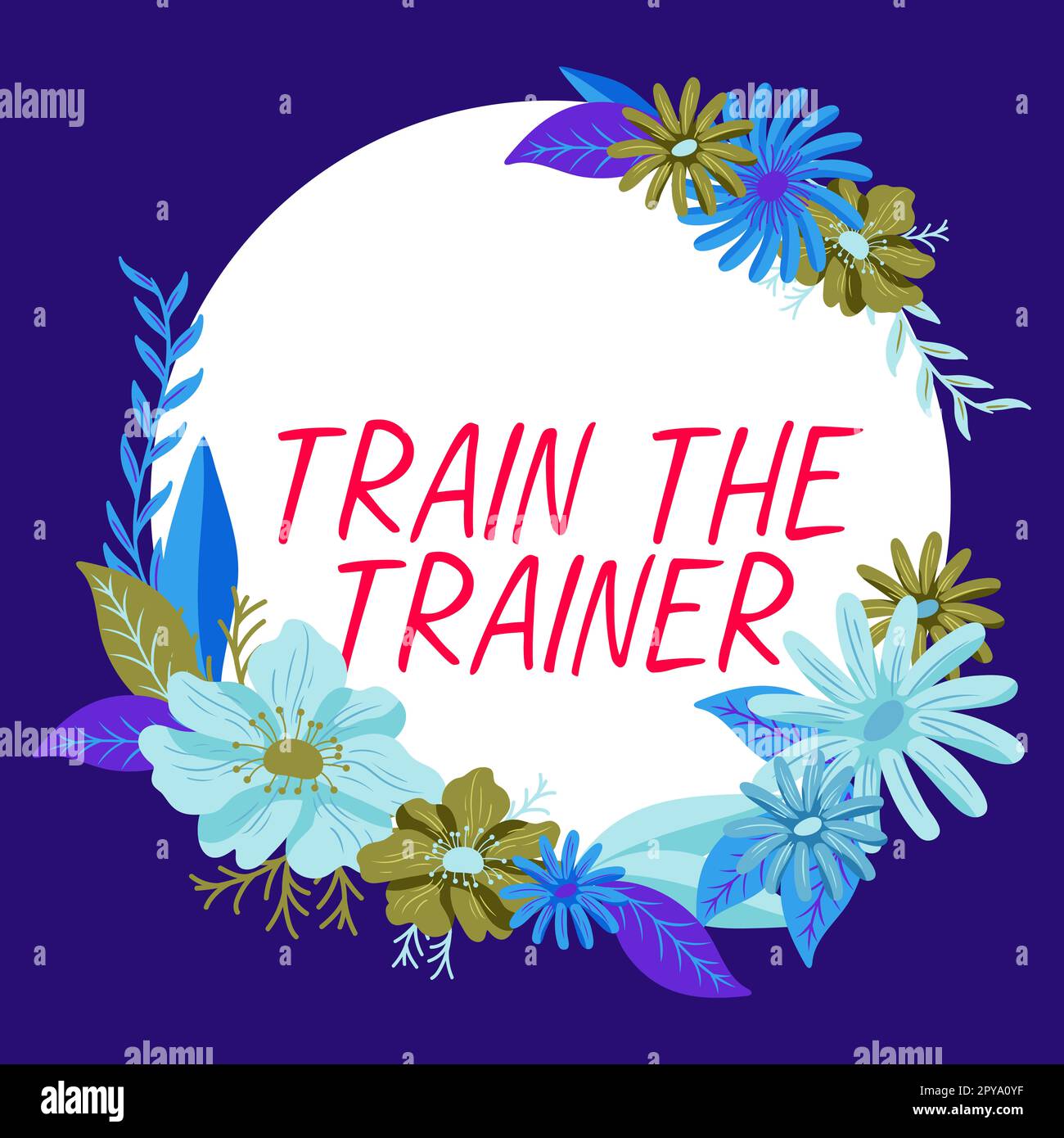 Sign displaying Train The Trainer. Word Written on identified to teach ...