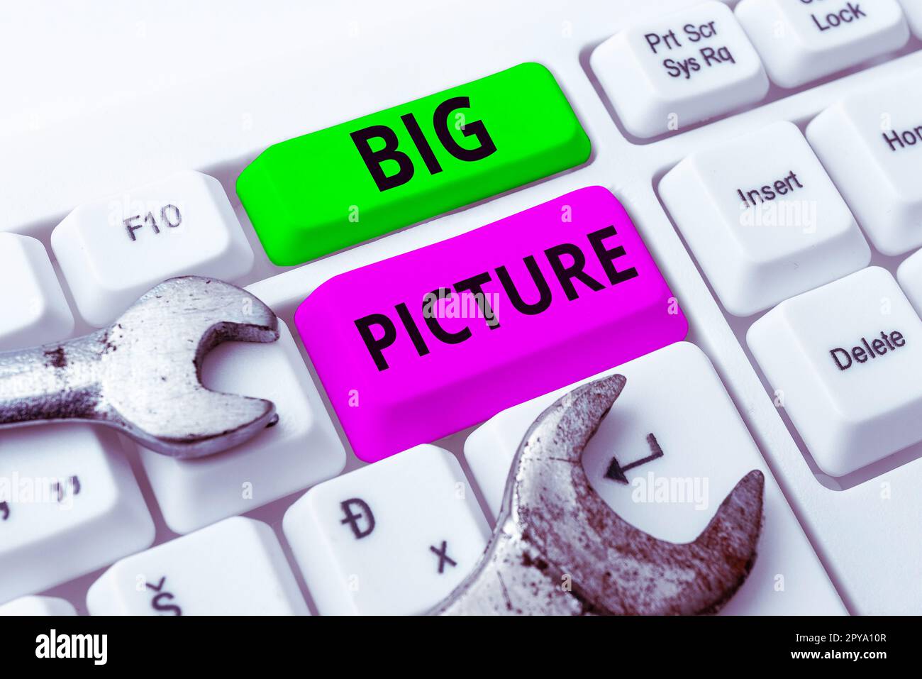 Text sign showing Big Picture. Business approach most important facts ...