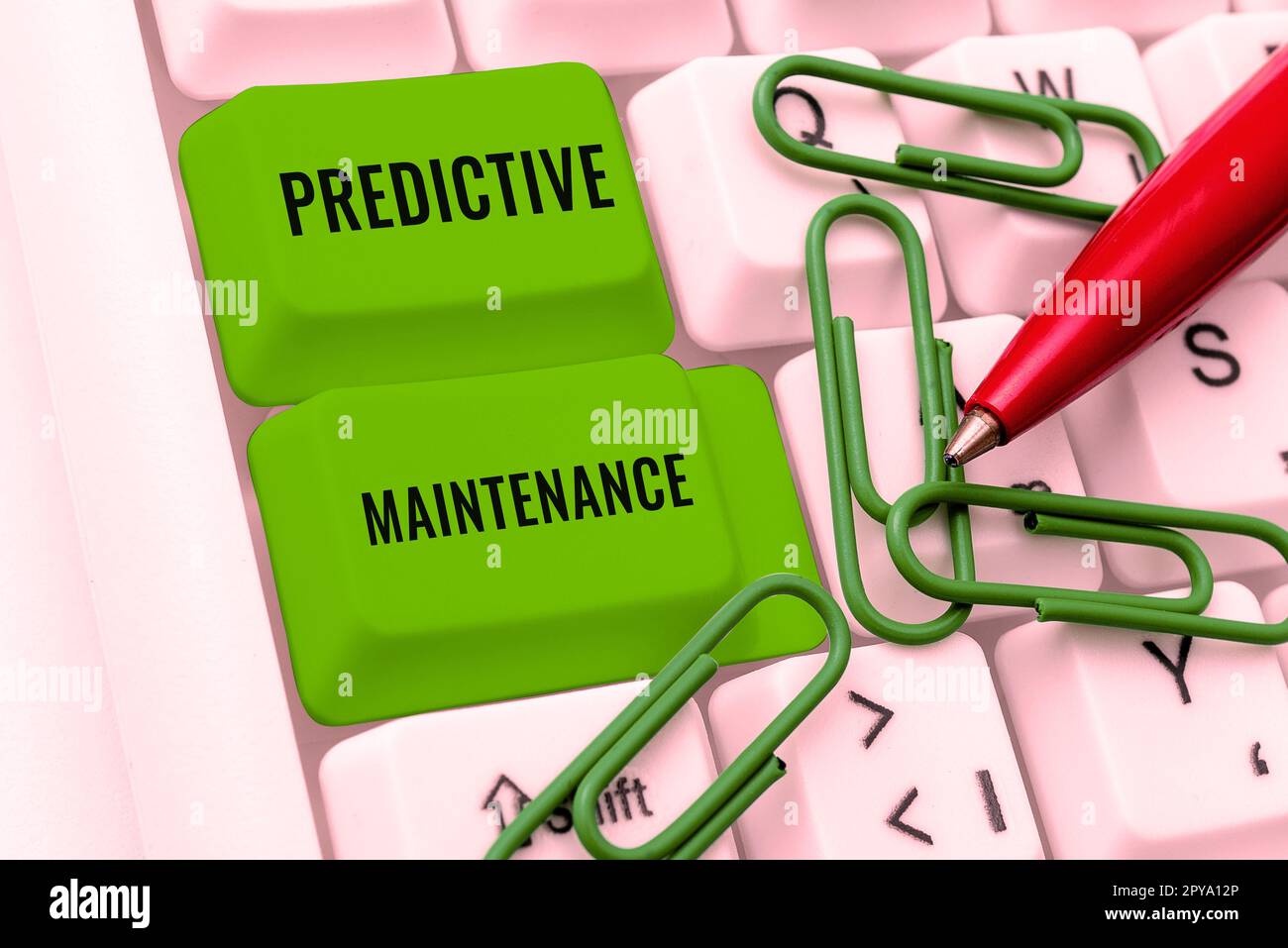Text showing inspiration Predictive Maintenance. Word for Predict when ...