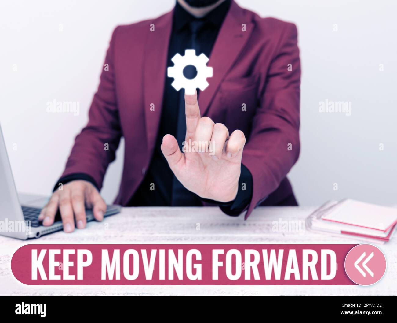 Text sign showing Keep Moving Forward. Business showcase invitation ...