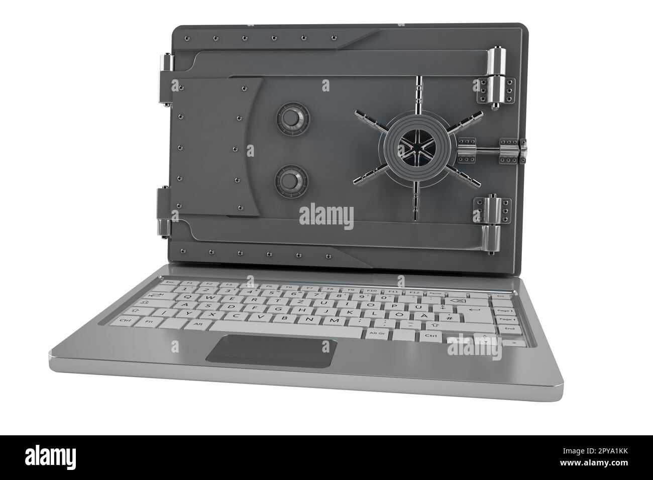 3d laptop program code Cut Out Stock Images & Pictures - Alamy