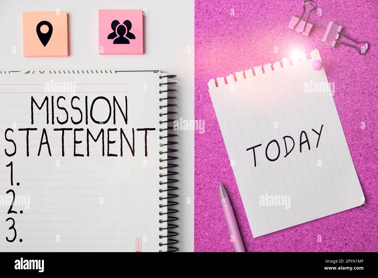 Sign displaying Mission Statement. Conceptual photo Formal summary of ...