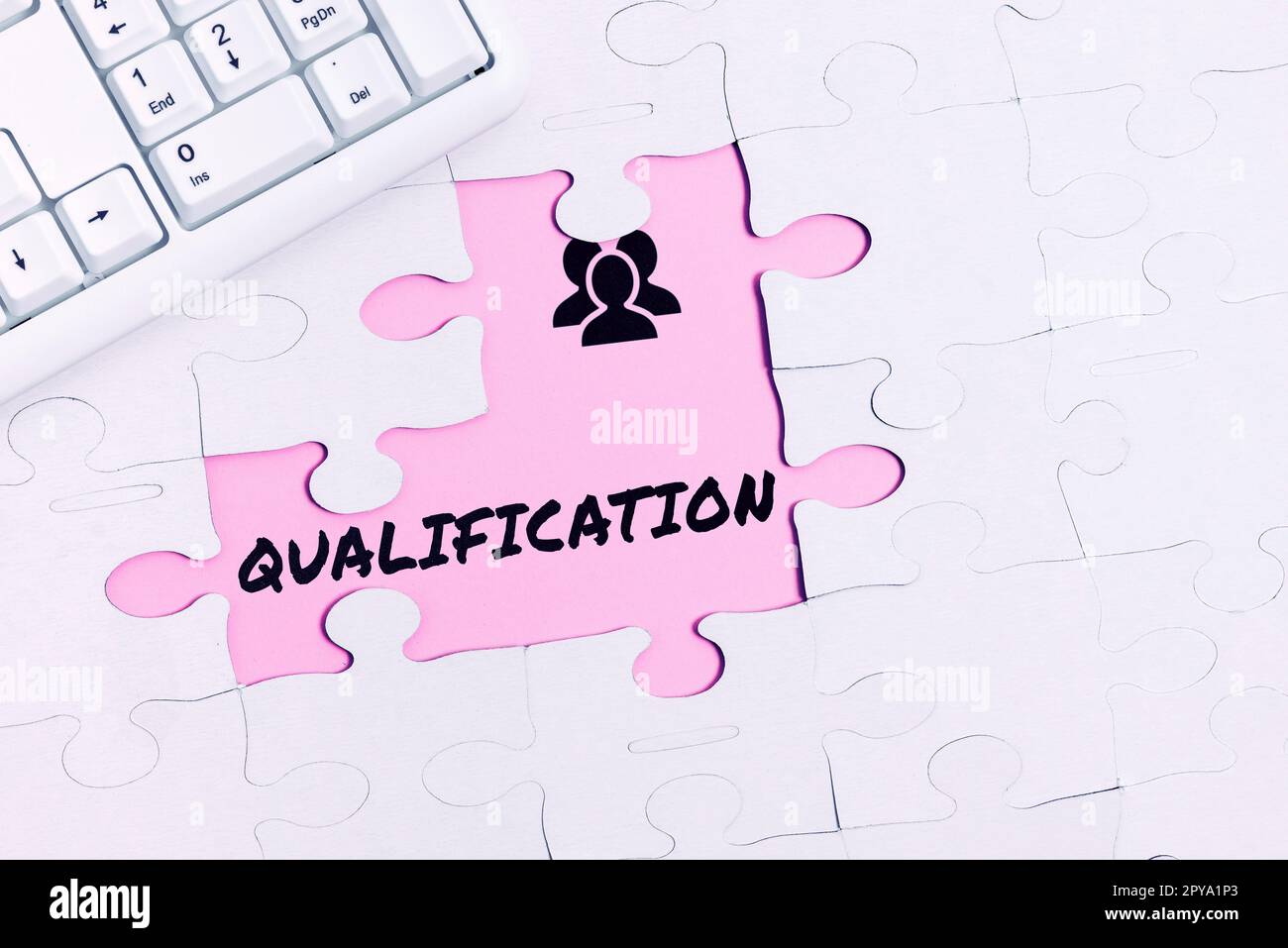 Writing displaying text Qualification. Conceptual photo Officially ...