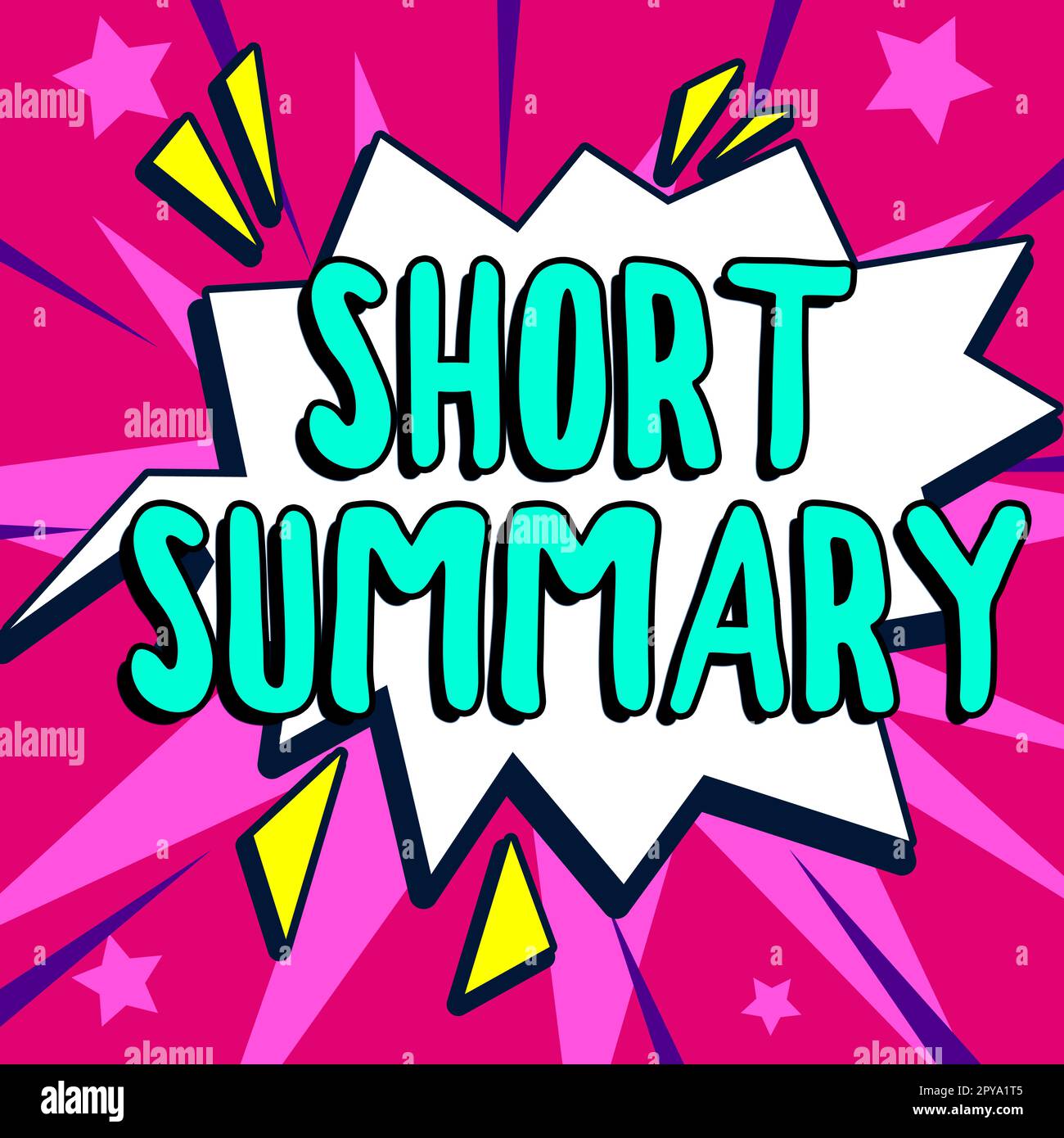 Sign displaying Short Summary. Business approach Brief statement of ...