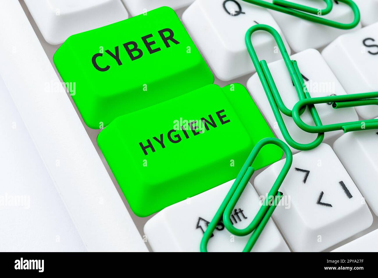 Writing Displaying Text Cyber Hygiene Internet Concept Steps That