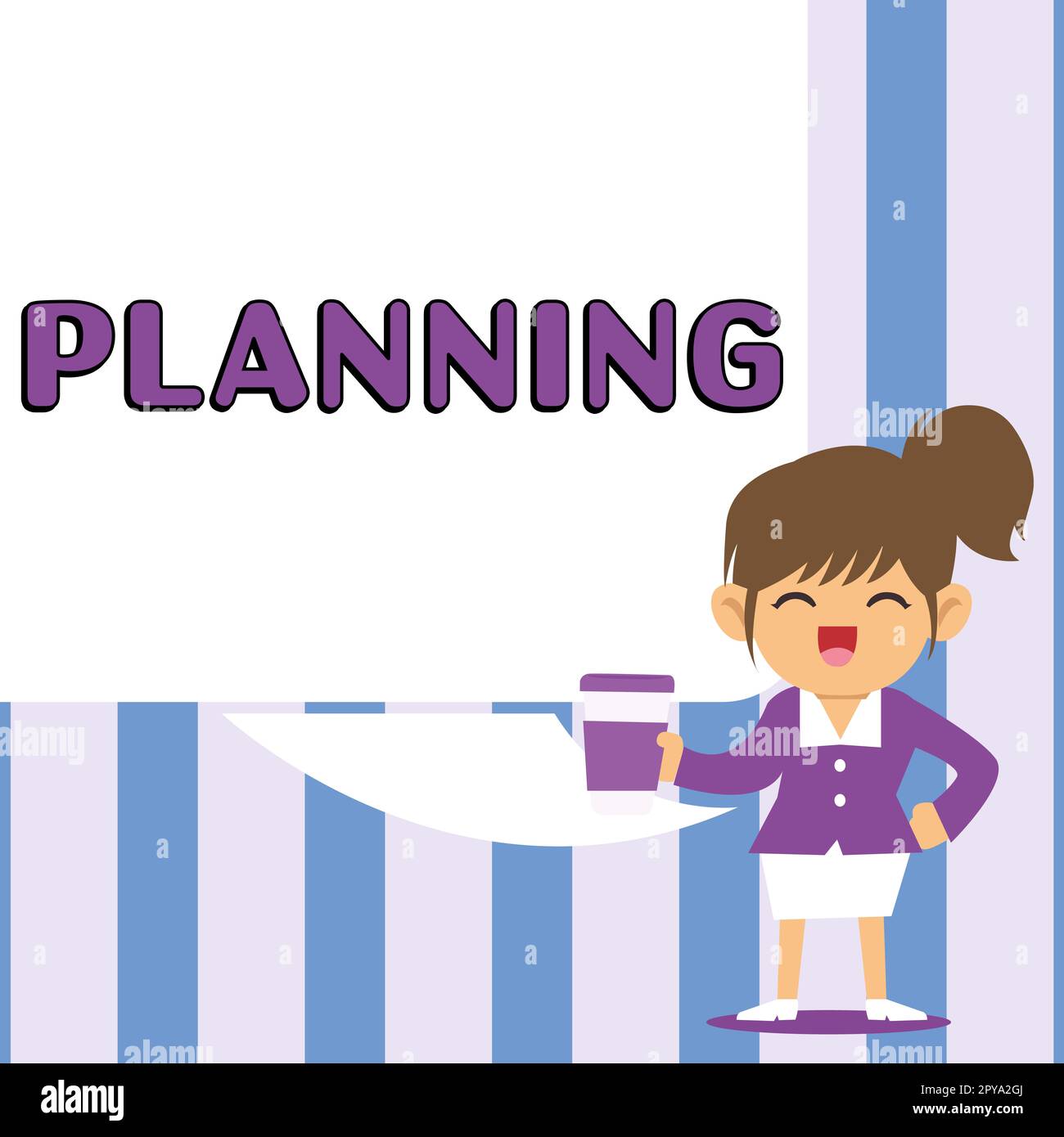 Conceptual display Planning. Business concept process of thinking about ...