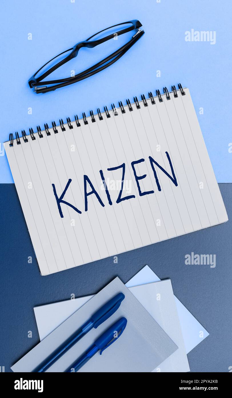 Writing displaying text Kaizen. Word for a Japanese business philosophy ... Writing displaying text Kaizen. Word for a Japanese business philosophy ...