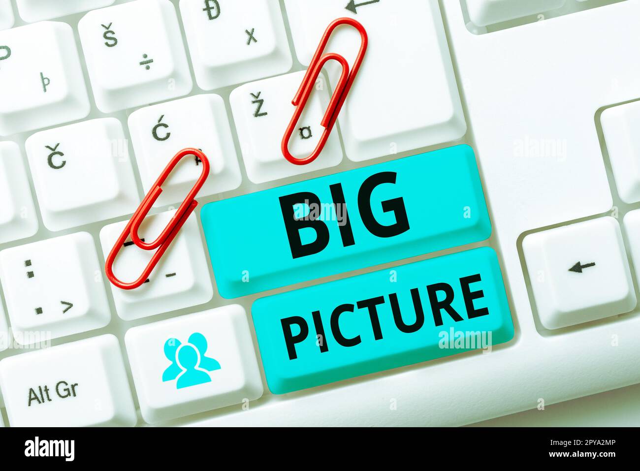 Handwriting text Big Picture. Conceptual photo most important facts ...