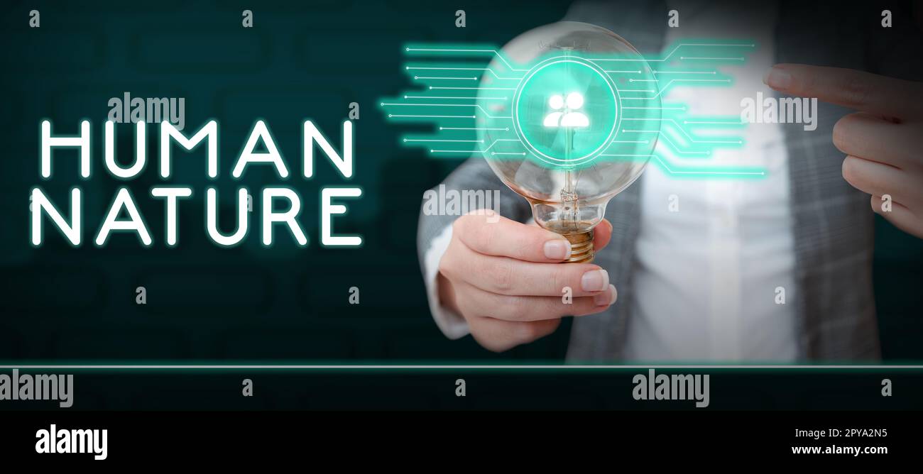 Inspiration showing sign Human Nature. Internet Concept psychological ...