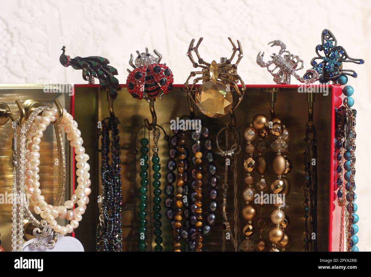 Vintage Jewelry in Jewelry Box Made From Vintage Candy Tin and Magnetic ...