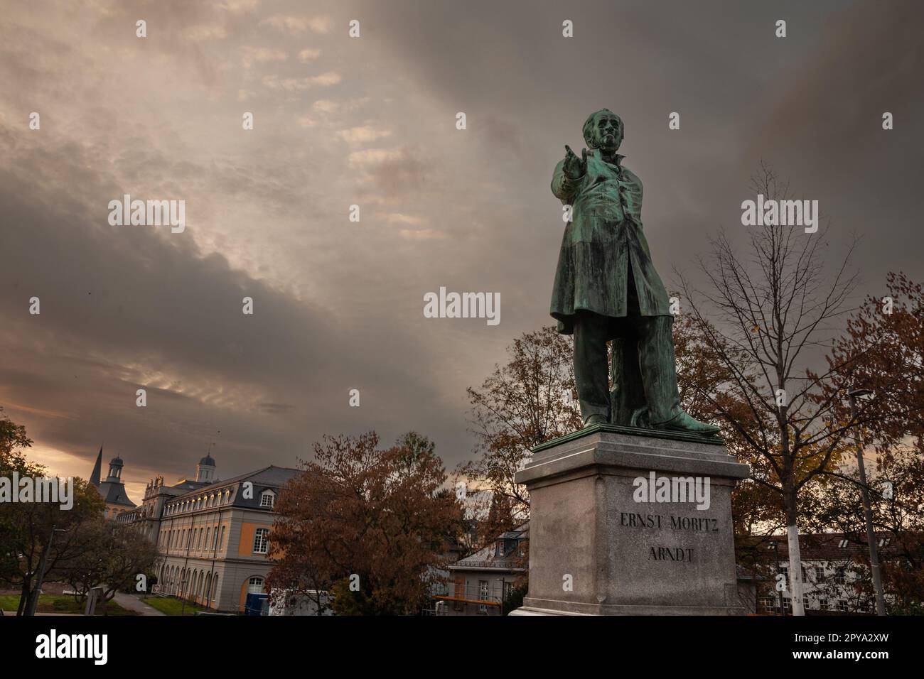 Picture of the Arndt statue in Bonn, Germany. The Arndt Monument is a ...