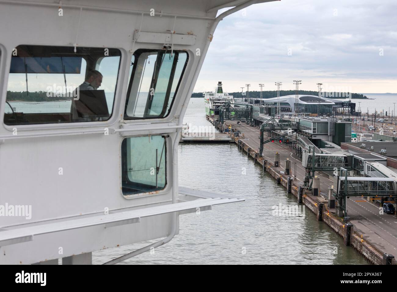 Bridge, Ship, Harbour, Helsinki, Finland Stock Photo - Alamy
