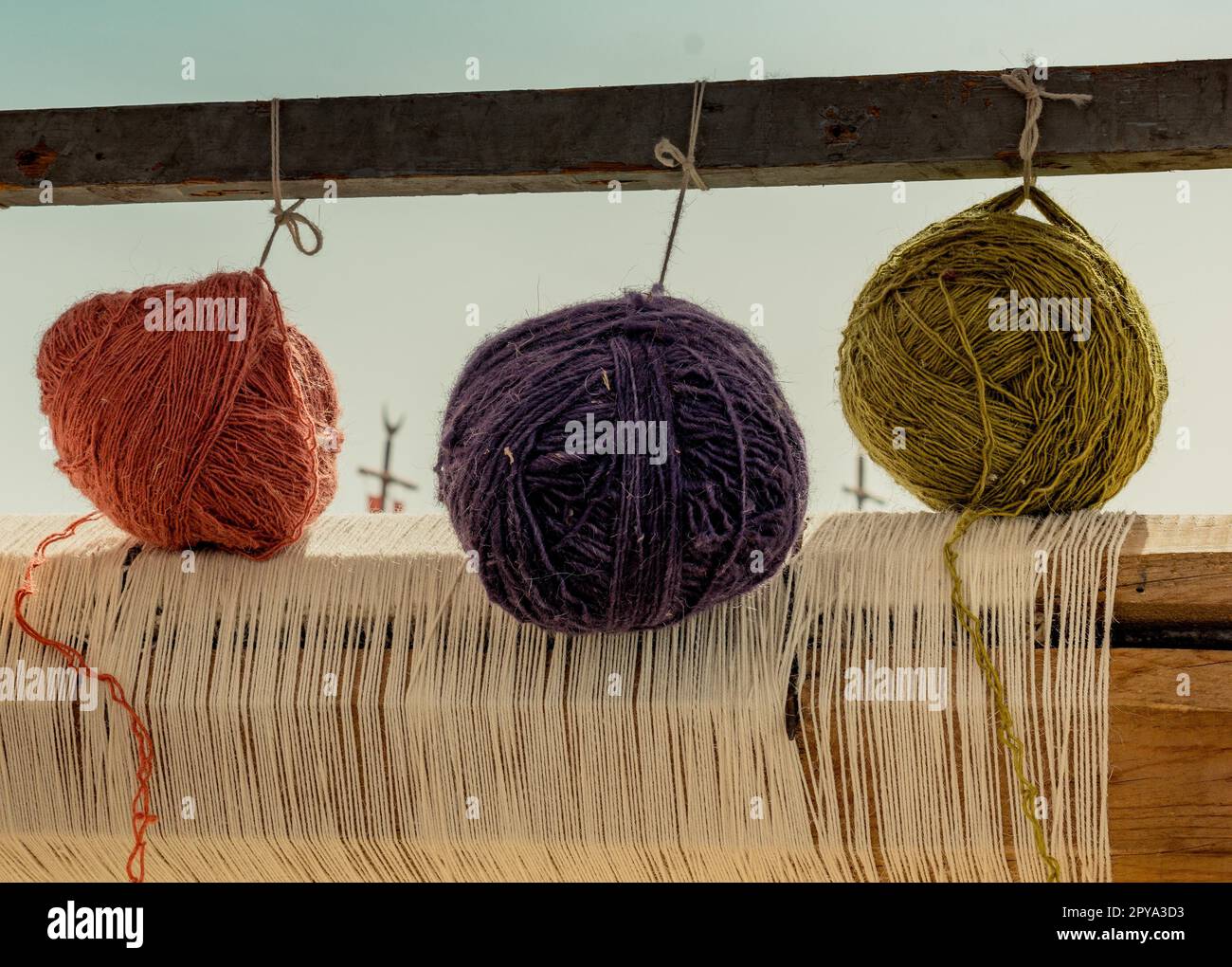Set or rolls of colotful string Stock Photo - Alamy