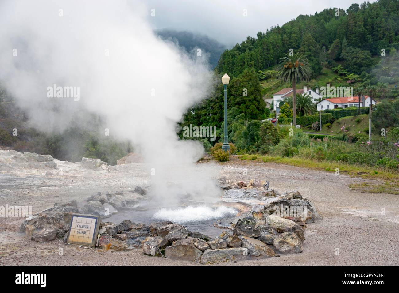 (Caldeira), Furnas, Sao Miguel, Azores, Portugal, Caldeira Grande Stock ...