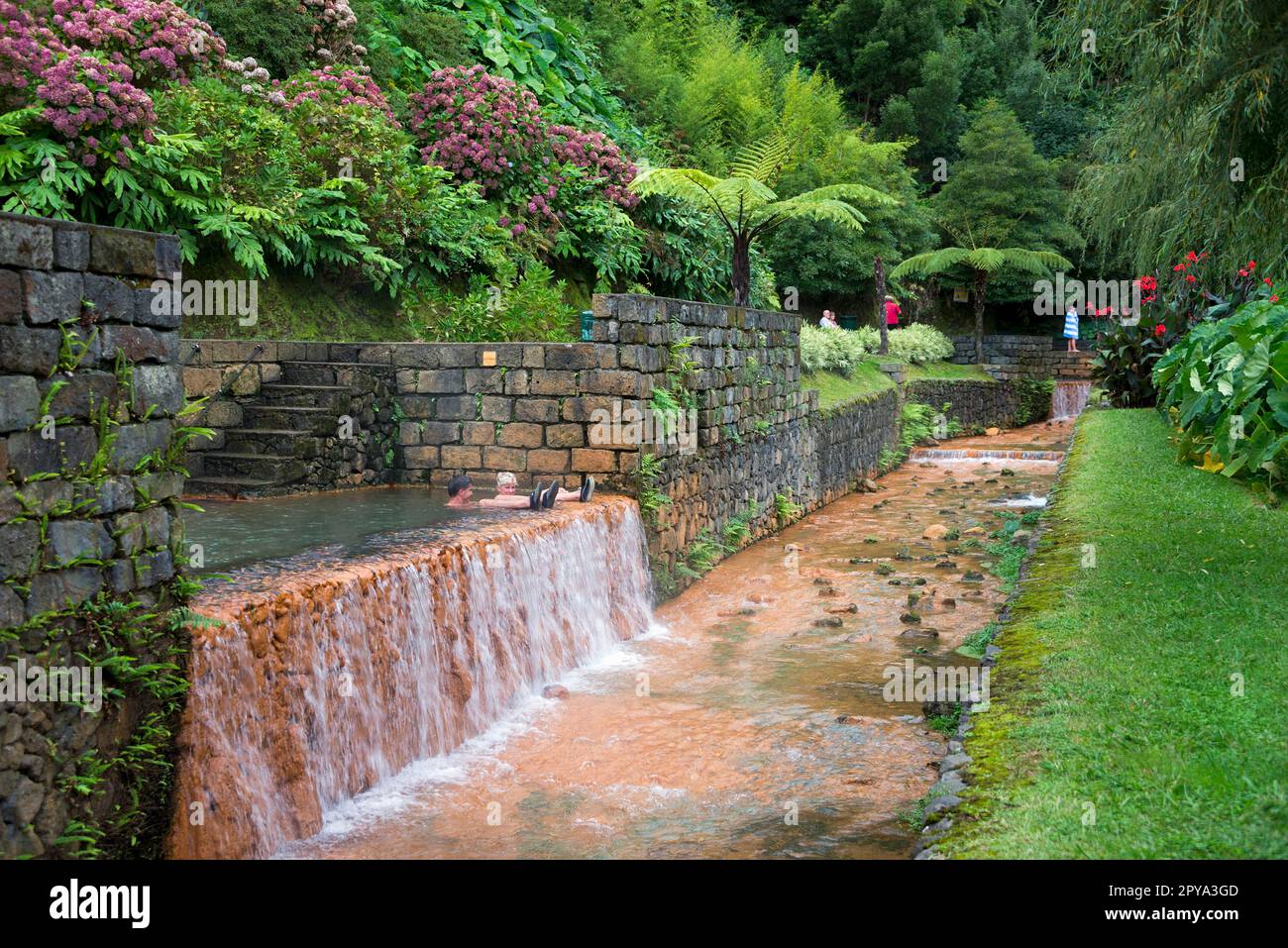 Hot Springs, Poca da Dona Beija, Furnas, Sao Miguel, Azores, Portugal ...