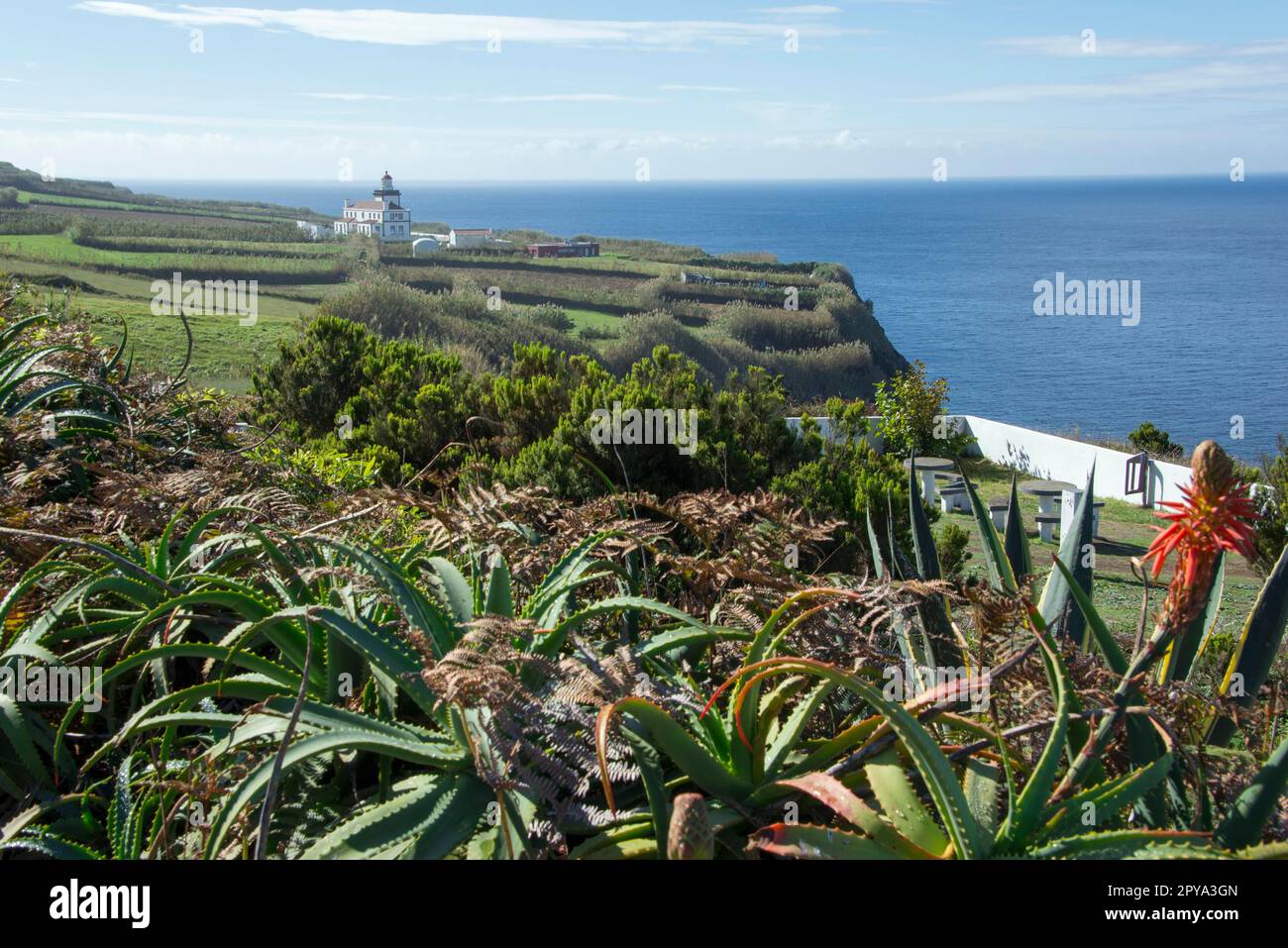 Lighthouse ginetes sao miguel azores hi-res stock photography and ...