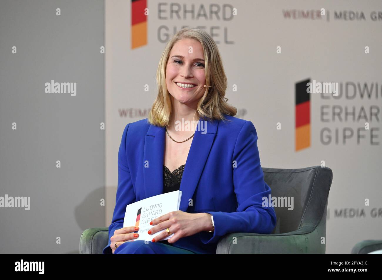 Gmund, Deutschland. 03rd May, 2023. ntv presenter Frauke HOLZMEIER ...