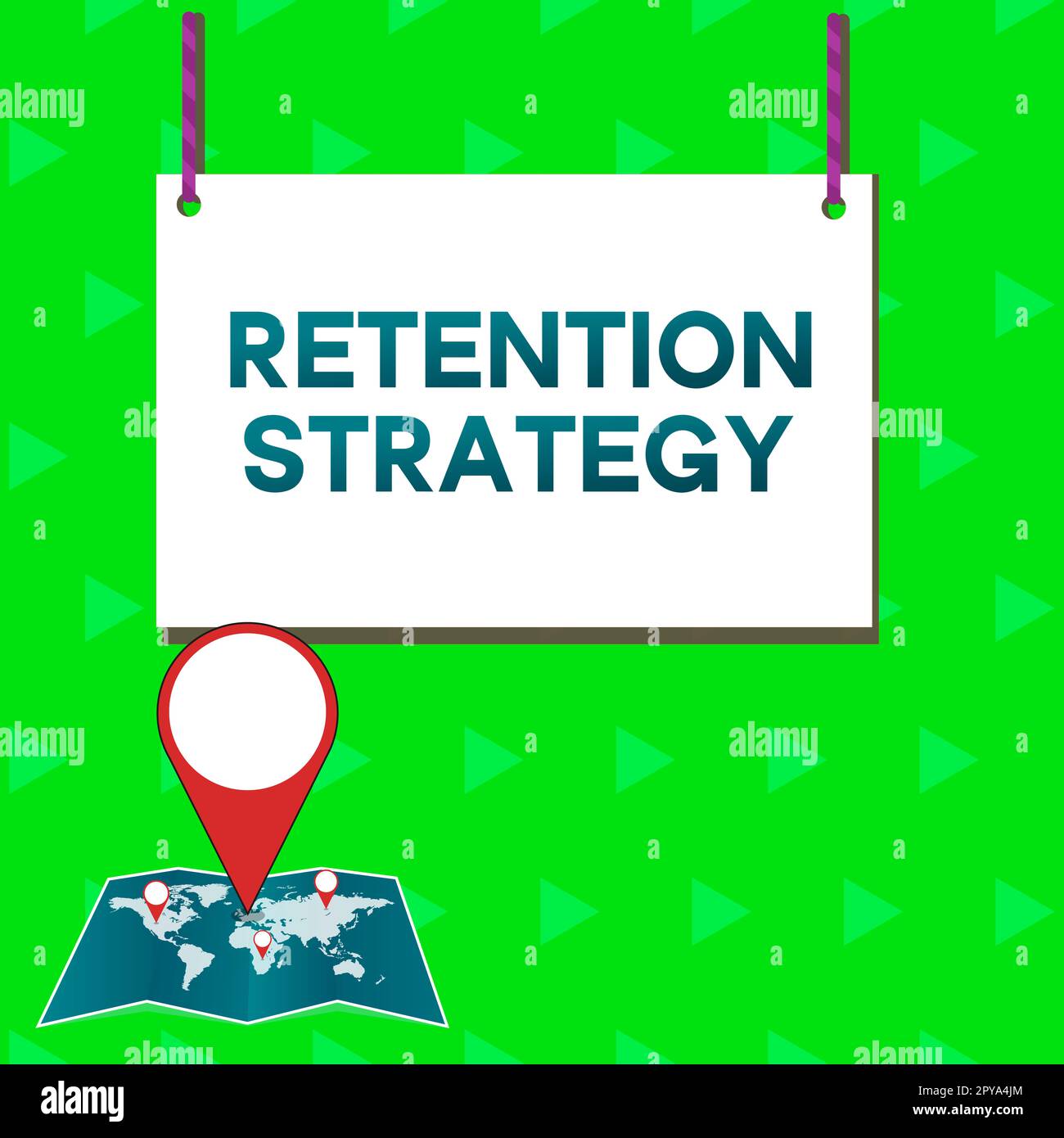 Text sign showing Retention Strategy. Word for activities to reduce ...