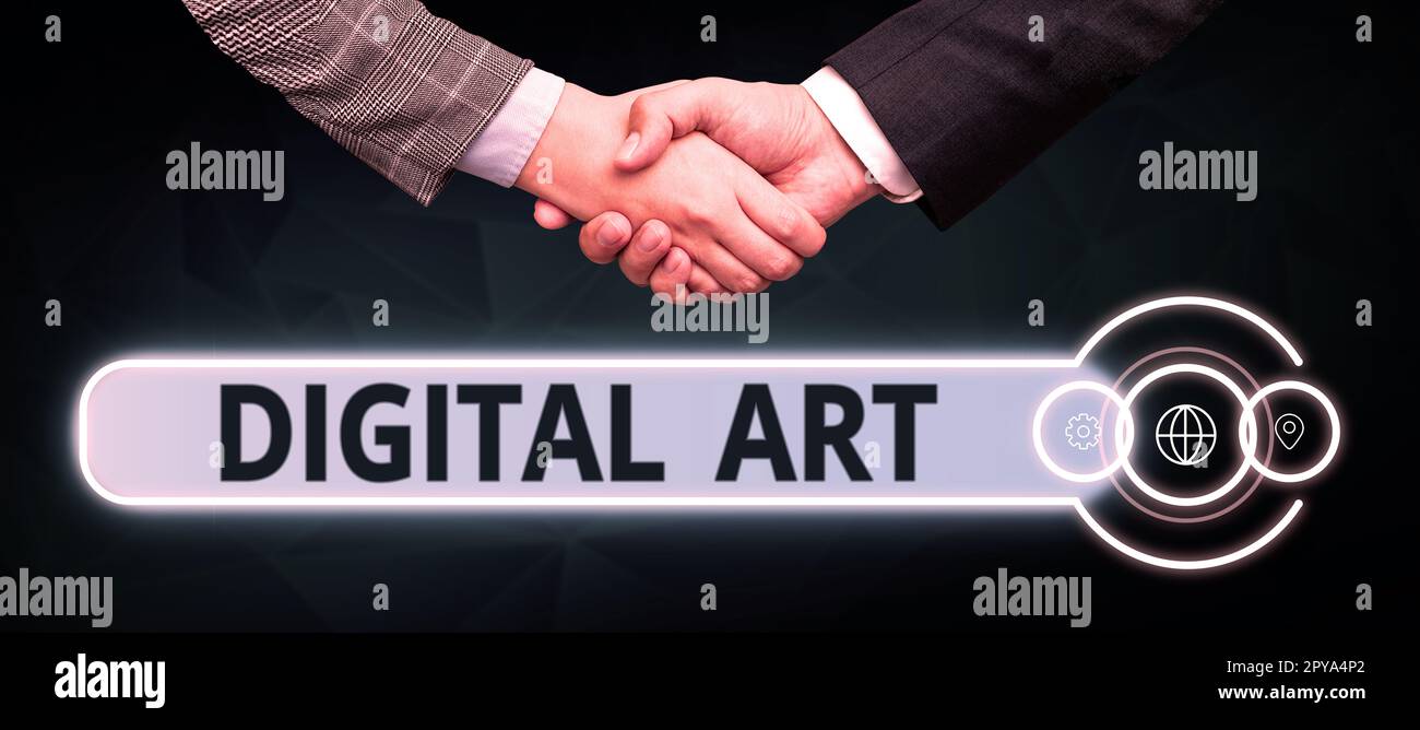 Handwriting text Digital Art. Business concept use of skill and ...