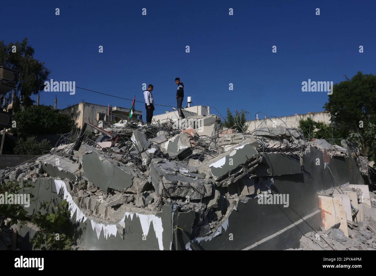 Qalqilya, West Bank city of Qalqilya. 3rd May, 2023. Palestinians ...