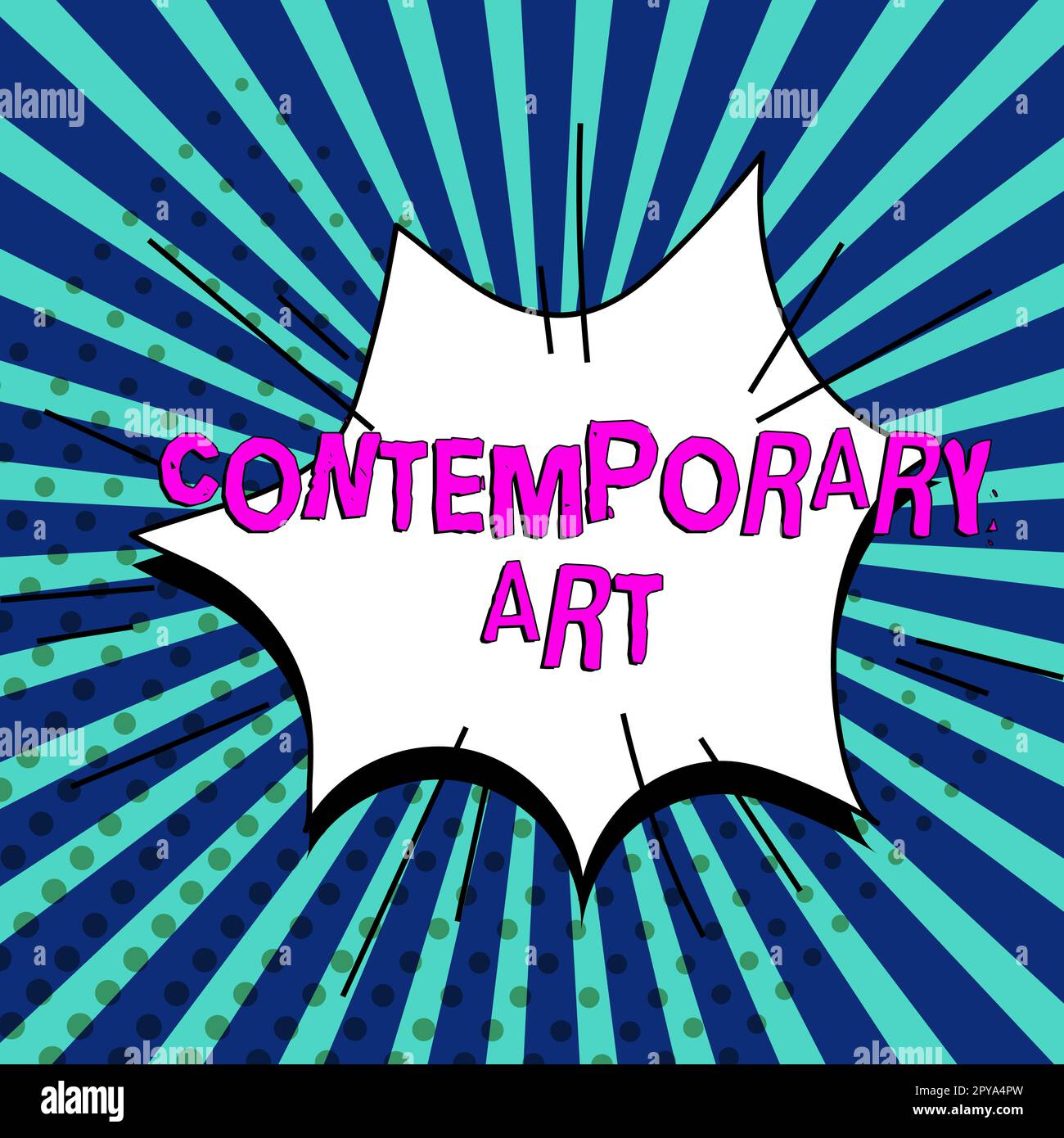 Writing displaying text Contemporary Art. Word Written on made today by ...