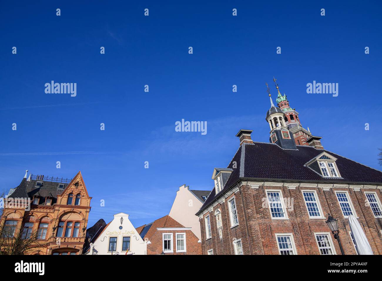 the city of Leer at the ems river in germany Stock Photo - Alamy