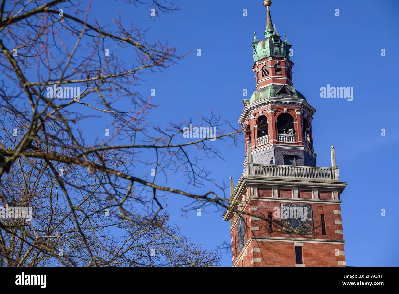 the city of Leer at the ems river in germany Stock Photo - Alamy