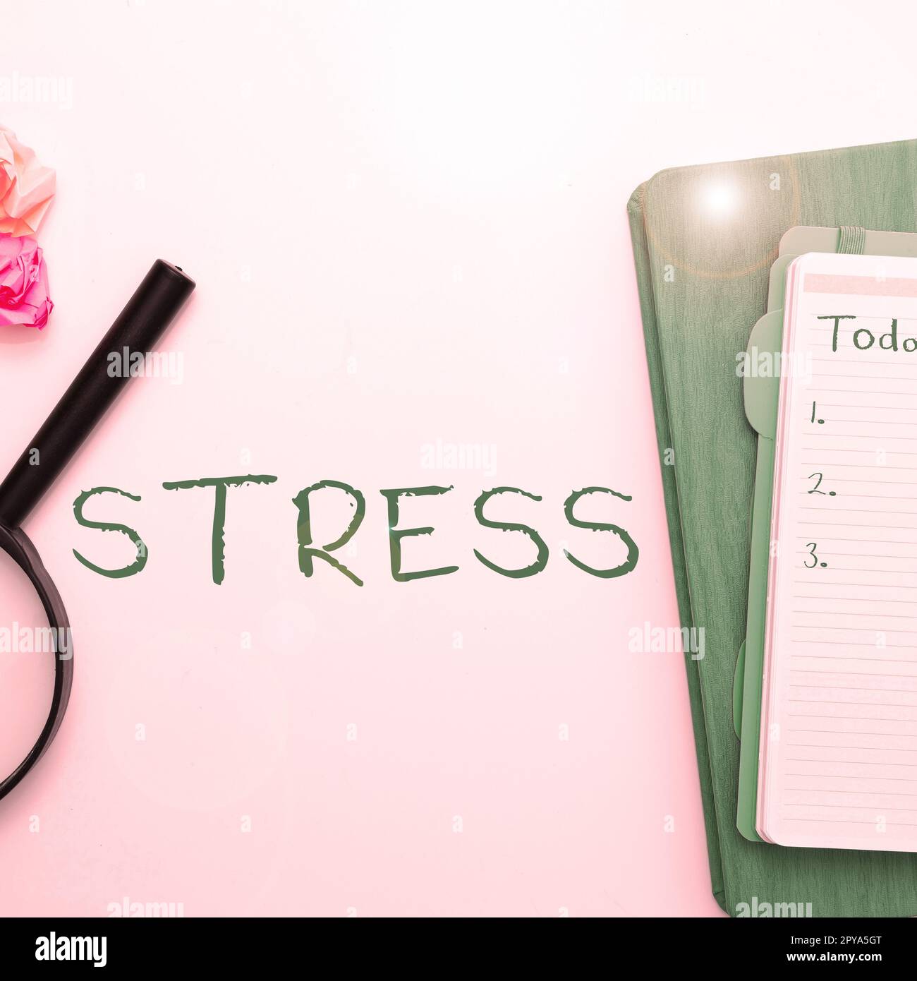 Hand writing sign Stress. Business overview a physical chemical or ...