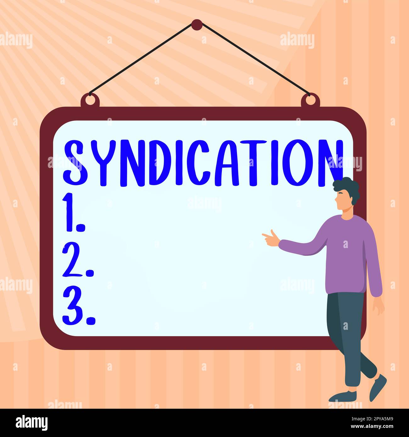 Inspiration showing sign Syndication. Business concept the transfer of ...