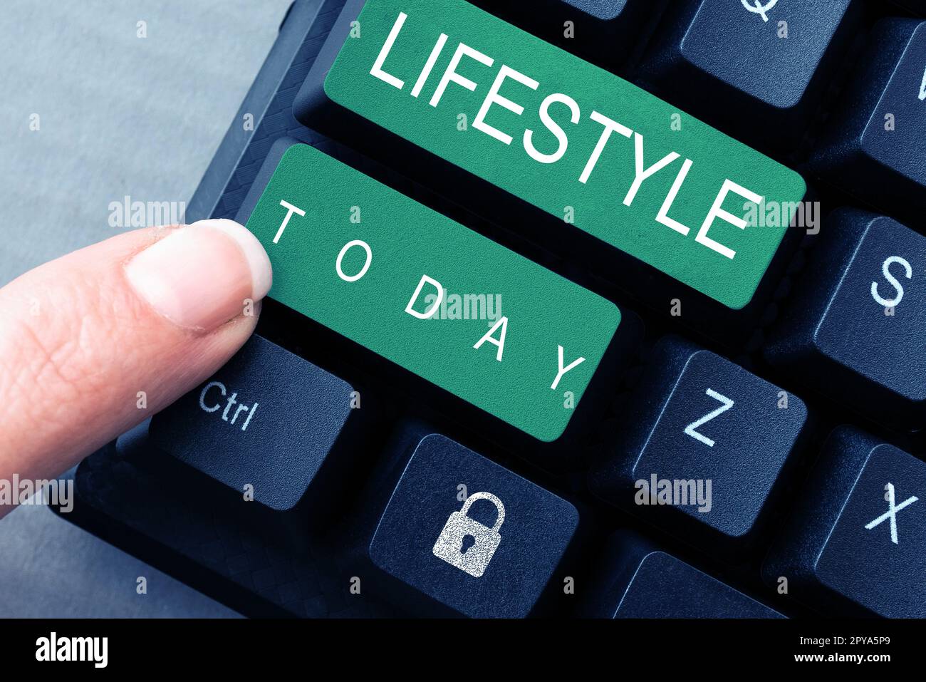 Sign displaying Lifestyle. Word for the typical way of living of an ...