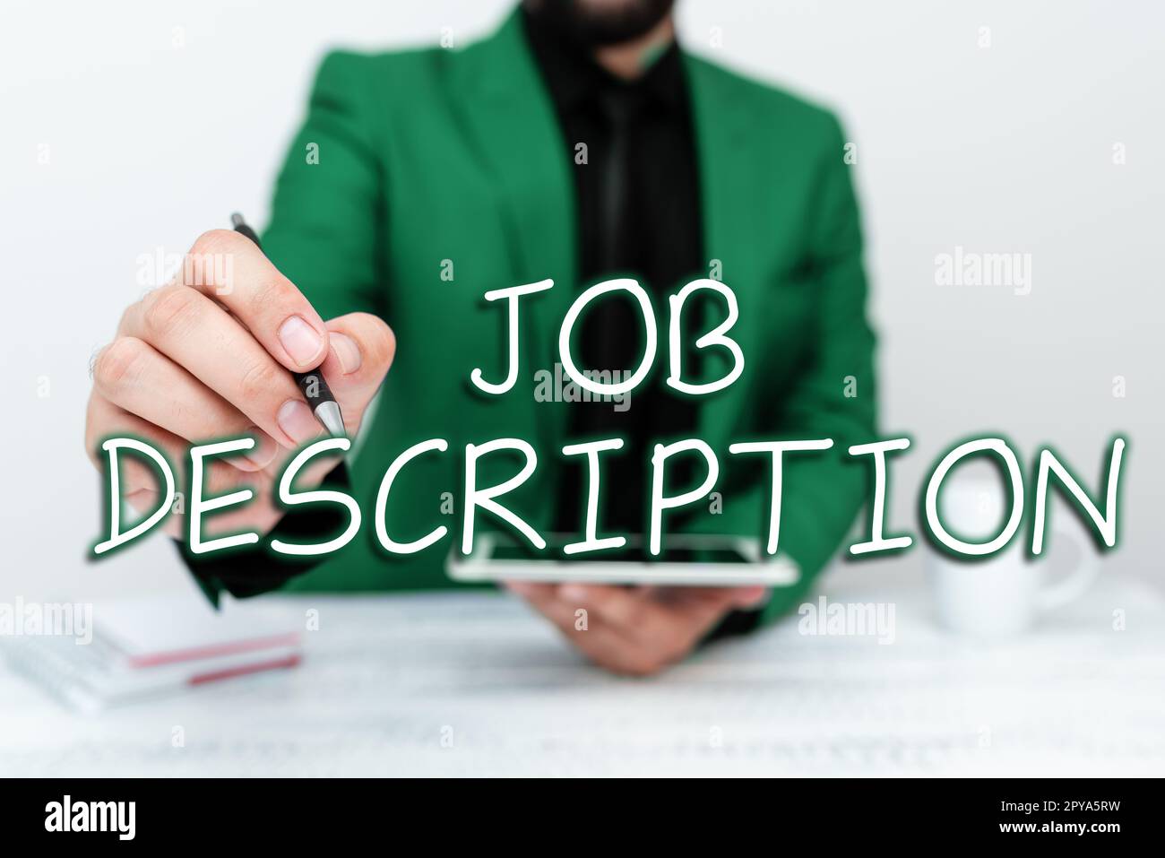 Sign displaying Job Description. Internet Concept A document that ...