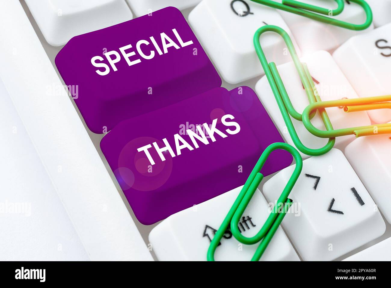 Text sign showing Special Thanks. Business showcase expression of ...