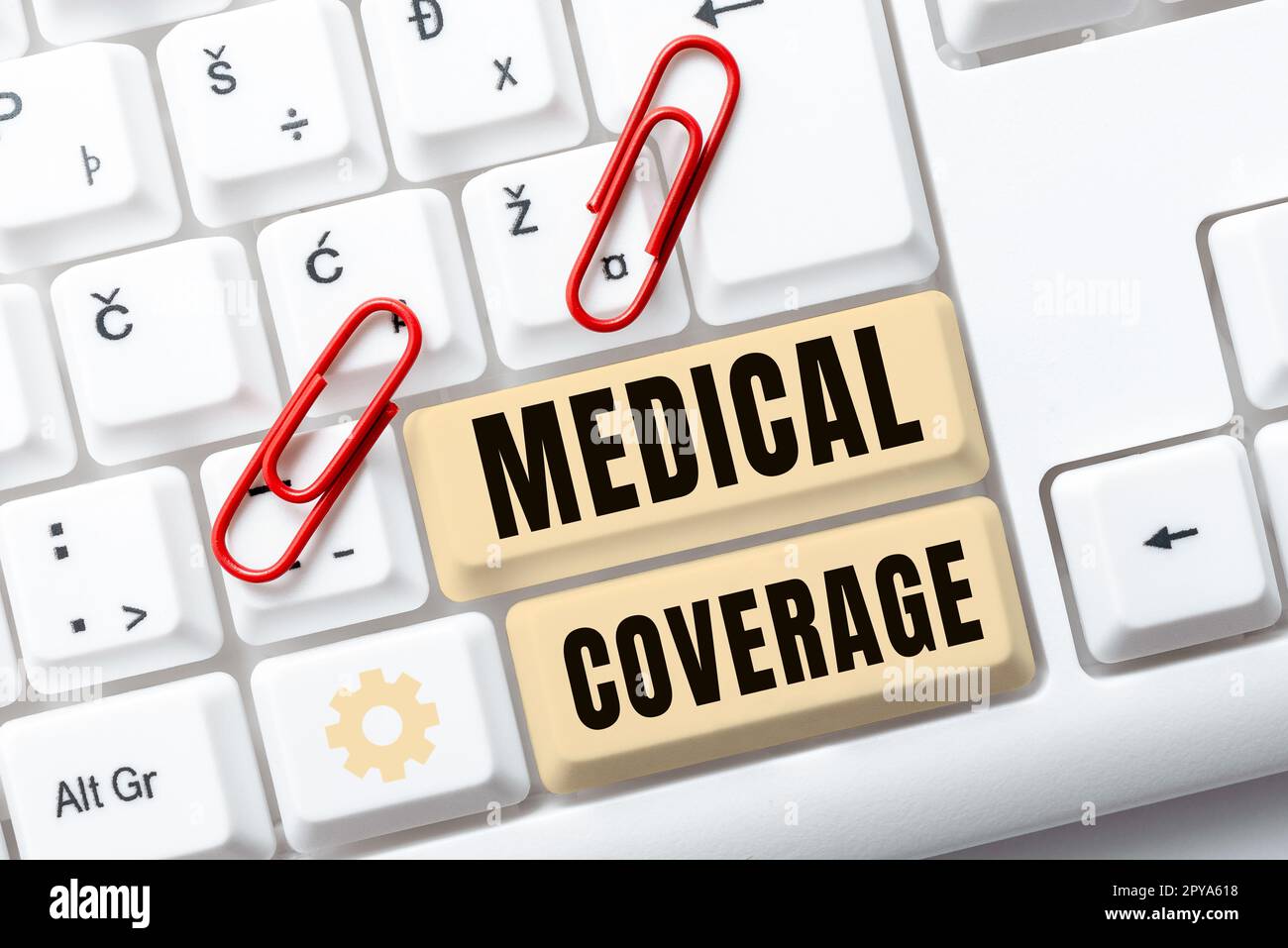 Text showing inspiration Medical Coverage. Word Written on inclusion ...