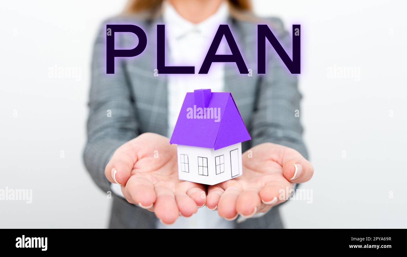 Handwriting text Plan. Business showcase Start of a detailed proposal ...