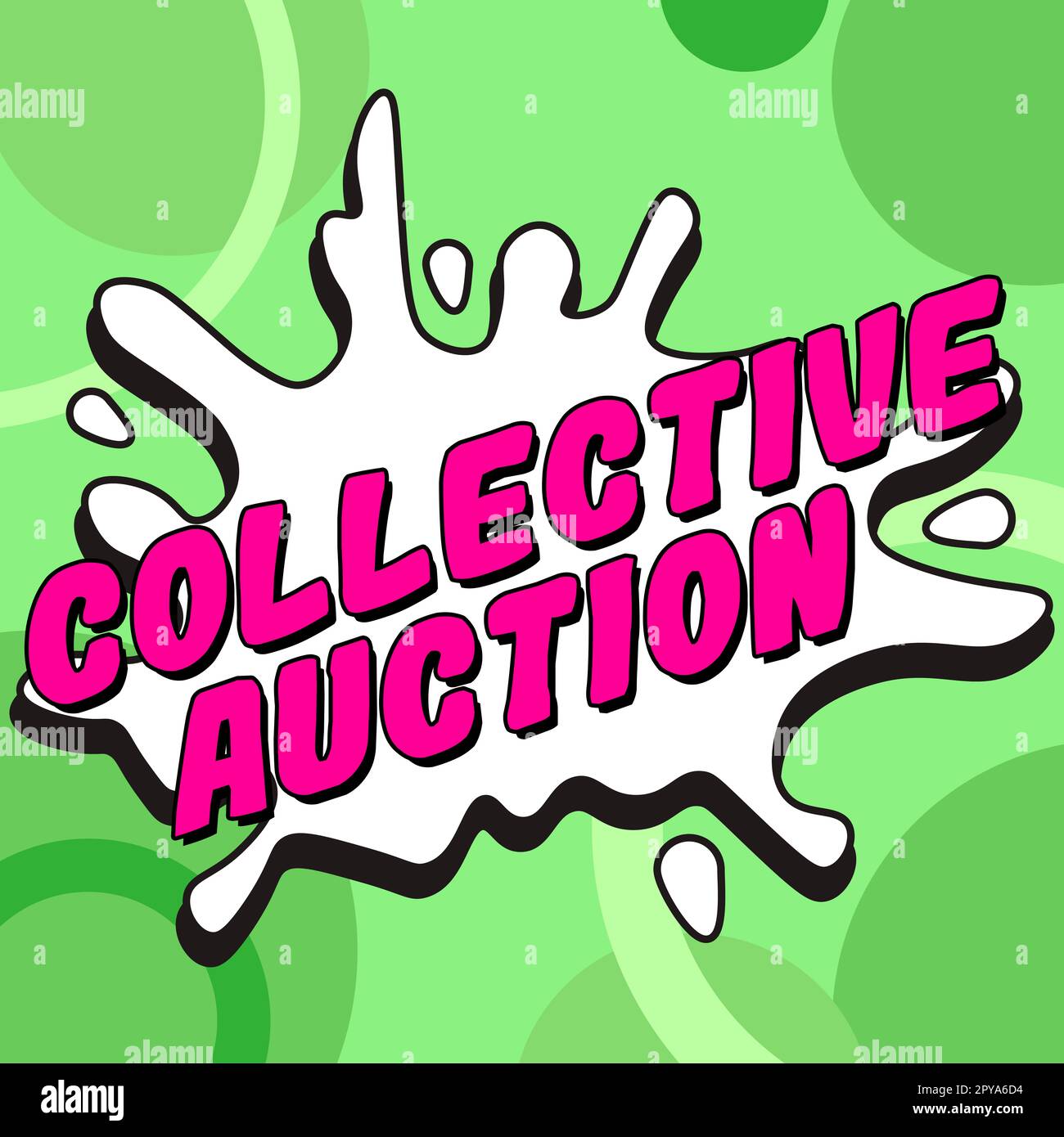 Sign displaying Collective Auction. Business approach Gathering and ...