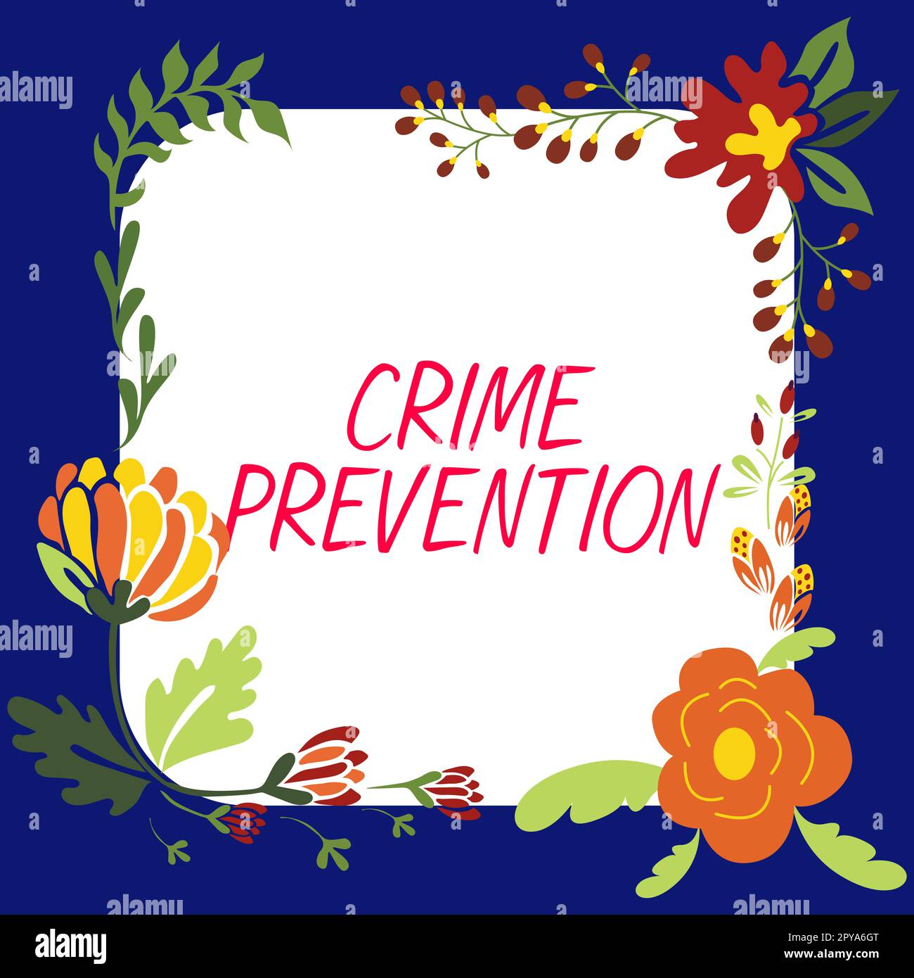 Hand writing sign Crime Prevention. Business showcase Federal Offense ...