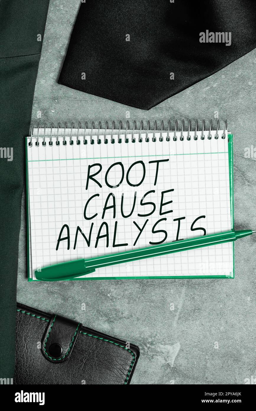 Text showing inspiration Root Cause Analysis. Conceptual photo Method ...
