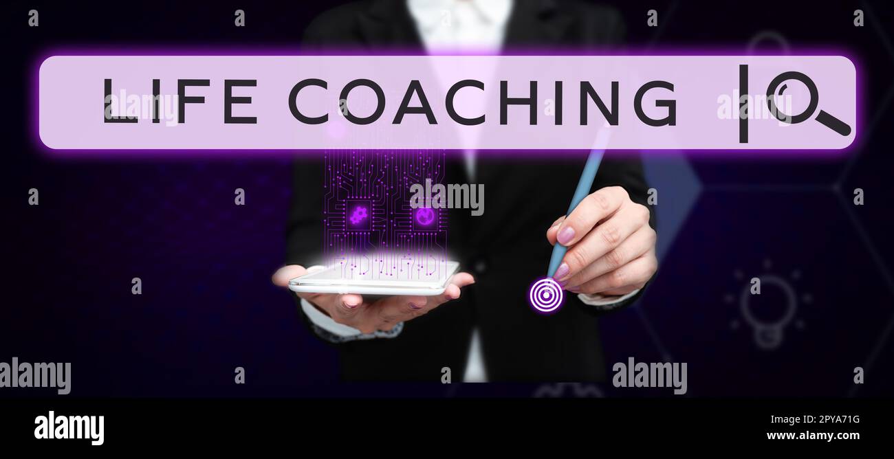 Conceptual display Life Coaching. Business concept Improve Lives by ...