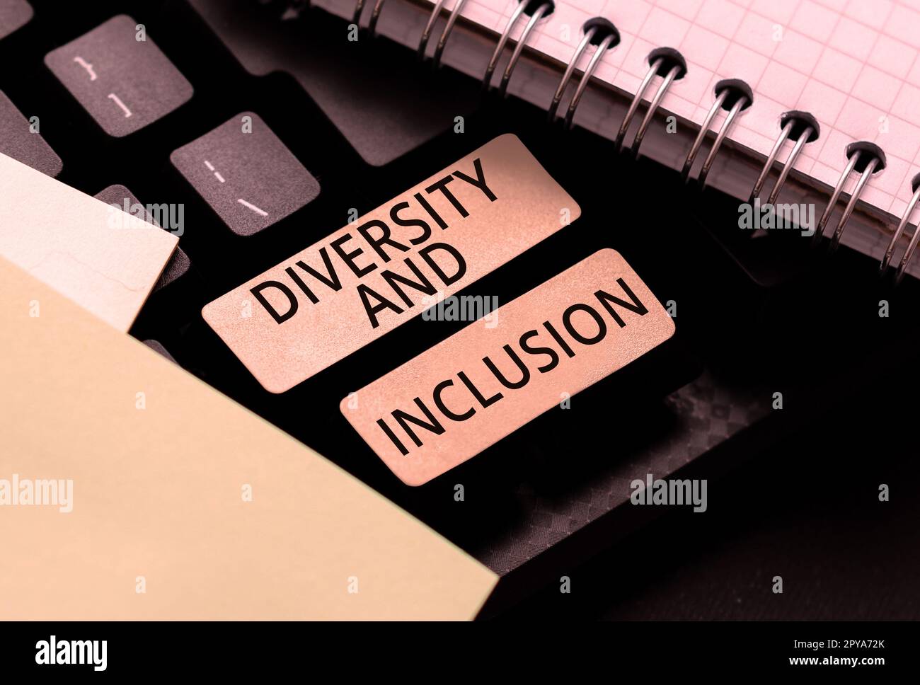 Conceptual caption Diversity And Inclusion. Business approach range ...